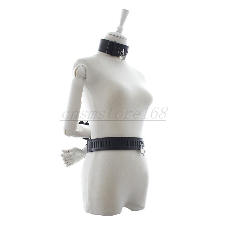 Neck Collar To Hand Wrist Cuffs Behind Back Handcuffs Adjustable ...