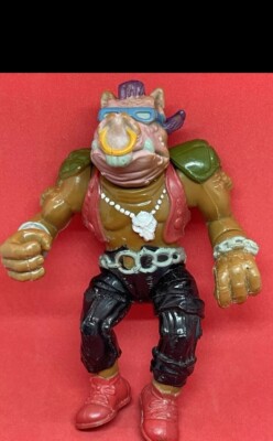 Vintage TMNT Beebop Action Figure Soft Head 1988 Loose Playmates Toys ...