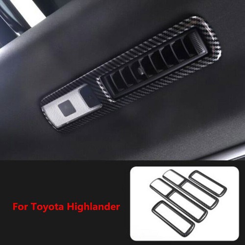 Carbon Fiber Rear Upper Air Outlet Vent Cover Trim For Toyota ...
