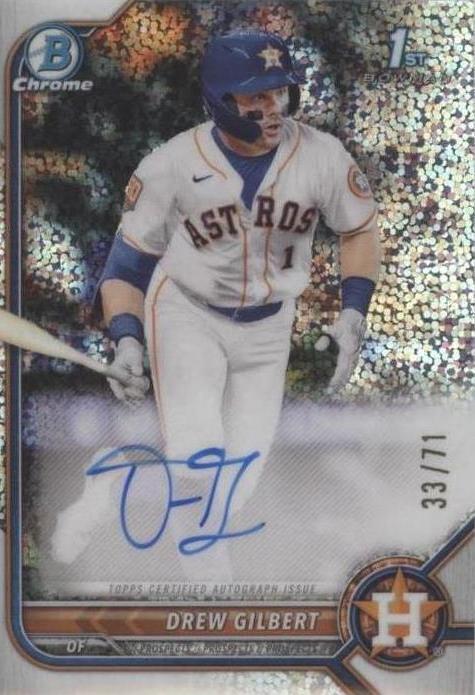 2022 Bowman Draft - Chrome Draft Pick Autographs Drew Gilbert #CDA-DG ...