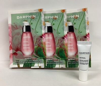 Darphin LOT OF 3 Intral Redness Relief Soothing Serum 0.07oz SAMPLE As ...