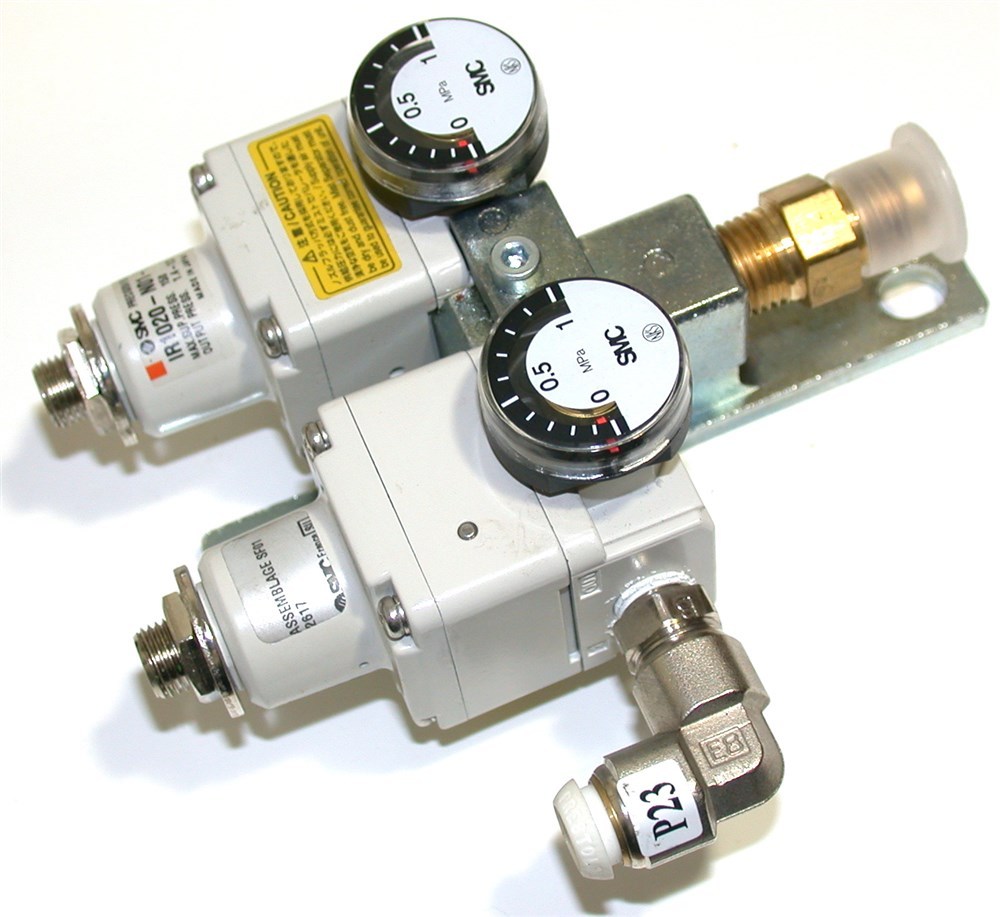 UP TO 2 NEW SMC PRECISION 116 PSI AIR REGULATOR ASSEMBLY W/ GAUGE ...