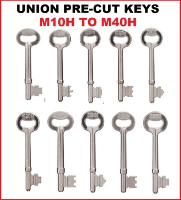 UNION Mortise Lock Key M10H to M40H PRE CUT Mortise key House key ...