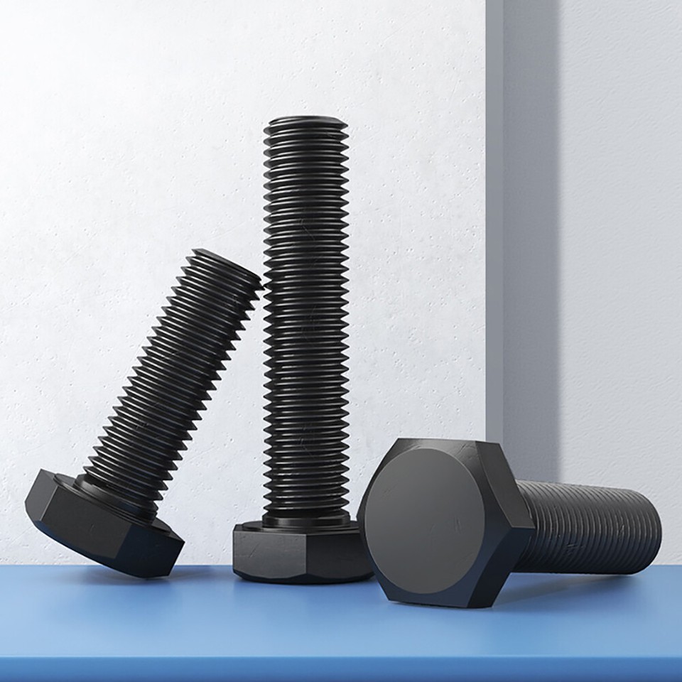 Metric M12 Hex Head Bolts Fine Pitch Thread Hex Set Screws Steel Grade ...