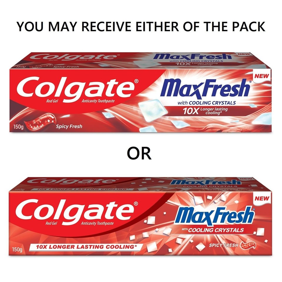 Colgate MaxFresh Toothpaste with Menthol for Super Fresh Breath, 600g ...