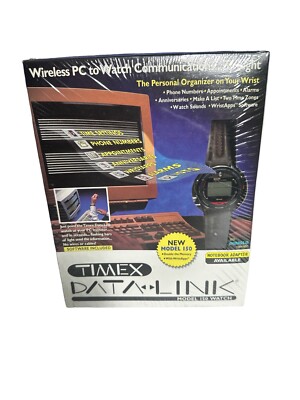 Timex Data Link Model 150 Watch, Brown Leather Band, 1996 | eBay