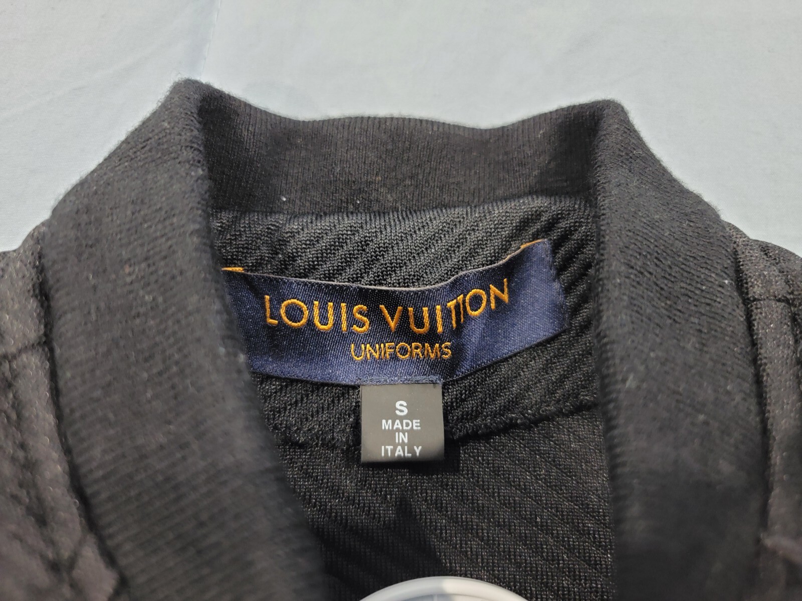 Louis Vuitton Uniform Made Italy Black Texture Fabric… - Gem