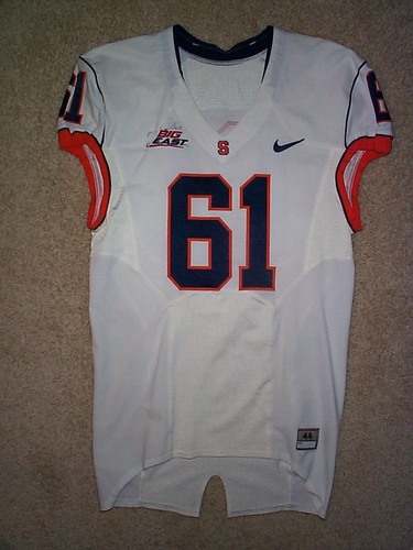 TEAM ISSUED Syracuse Orange #61 ncaa Football GAME Jersey Adult MEN'S ...