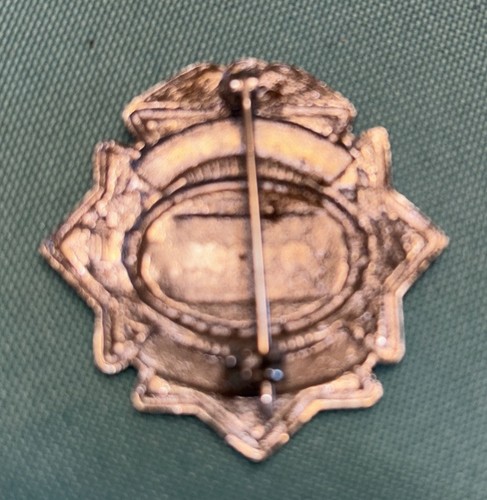 Vtg Obsolete Colonial Beach Rescue Squad Metal Pin Badge Life Member ...