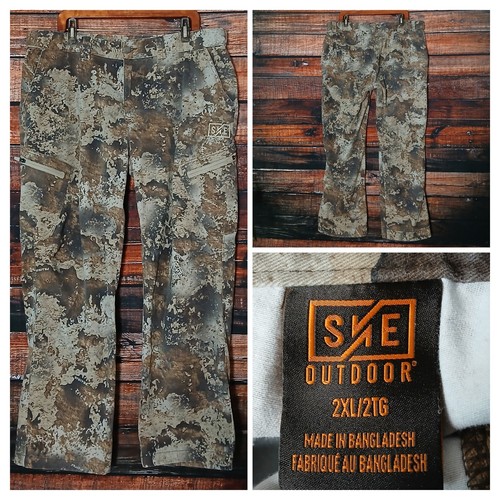 SHE Outdoor Pants Size 2XL Utility Hunting Camouflage Cargo Prairie ...
