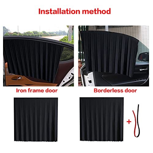 2 Pcs Car Window Shades, Privacy Magnetic Blinds, Sun Shade Ensures 2 ...