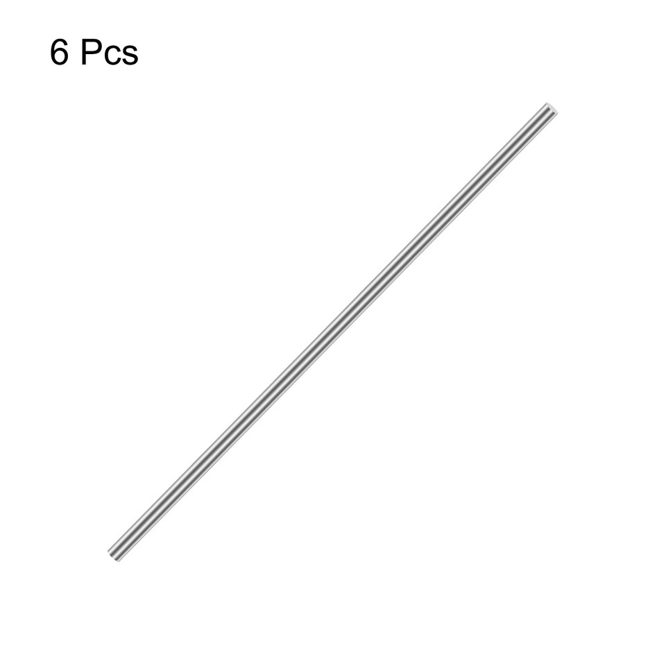 6pcs 5mm x 200mm 304 Stainless Steel Solid Round Rod for DIY Craft ...