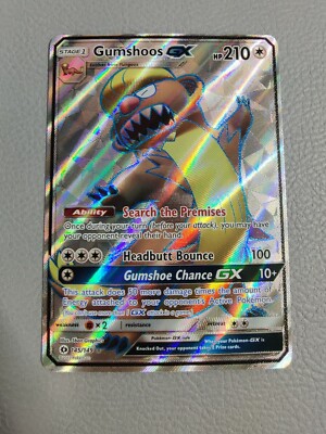 Gumshoos GX Full Art | NM | Sun & Moon 145/149 | Pokemon | eBay
