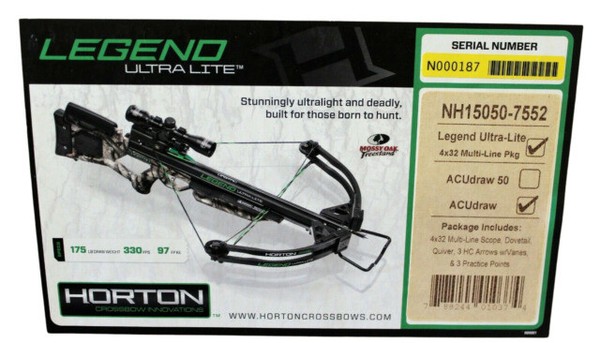 Horton NH150507552 Legend Ultra Lite 330fps Crossbow - Camo for sale ...