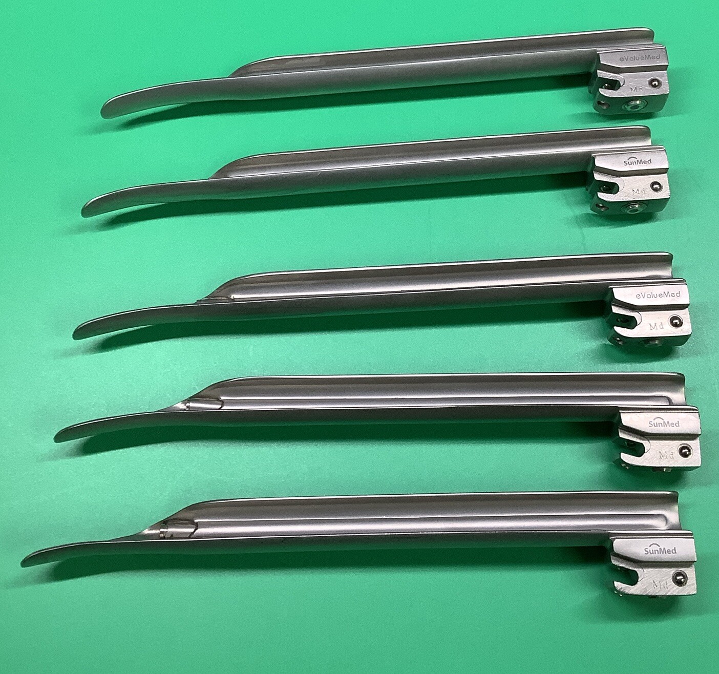 Lot of 5 eValueMed and SunMed Laryngoscope Blade, G-MIL 4 | eBay