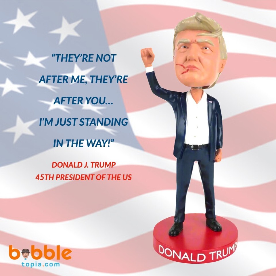 Donald Trump “Keep Fighting” Bobblehead, Trumpinator MAGA Patriot JD ...