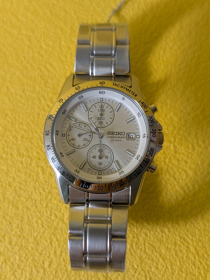 [ Ships within a Day ] SEIKO SBTQ039 Men's Chronograph Quartz Watch ...