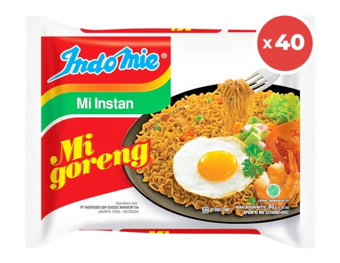 Indomie Mi Goreng Instant Stir Fry Noodles - Original Flavor - 1 Box ...