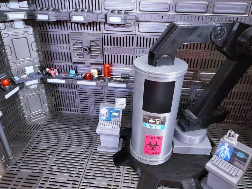 Custom 1:12 Laboratory Cryo Chamber Diorama Set for 6" GI JOE Marvel ...