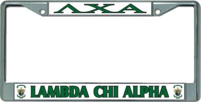 Lambda Chi Alpha Chrome License Plate Frame | eBay