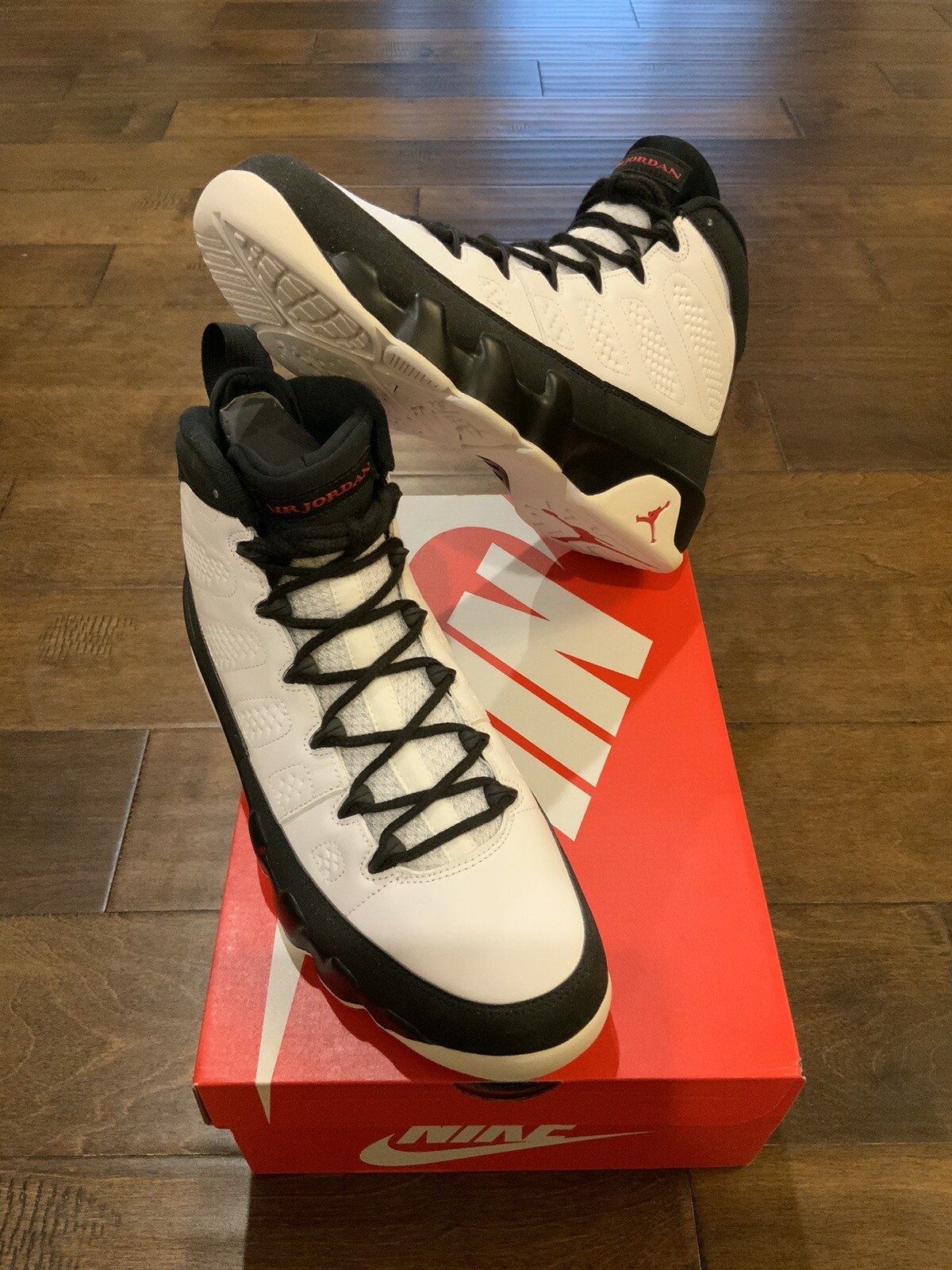 2016 Nike Air Jordan Retro 9 IX “Playoffs” White/Black/Red Size 11 ...