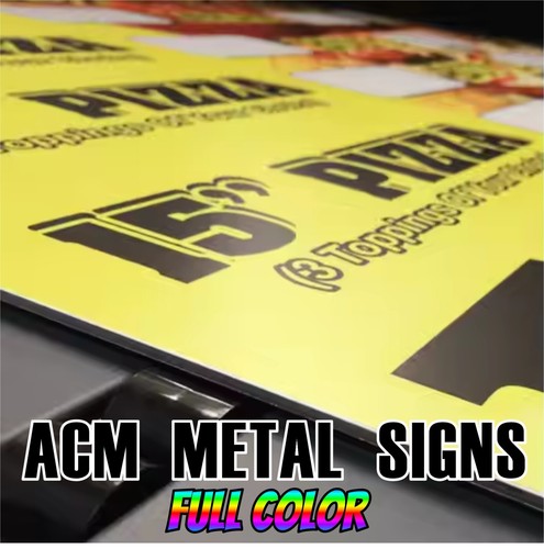 Custom Printed ACM Metal Sign Business Logo Lobby Salon Outdoor Plaque ...