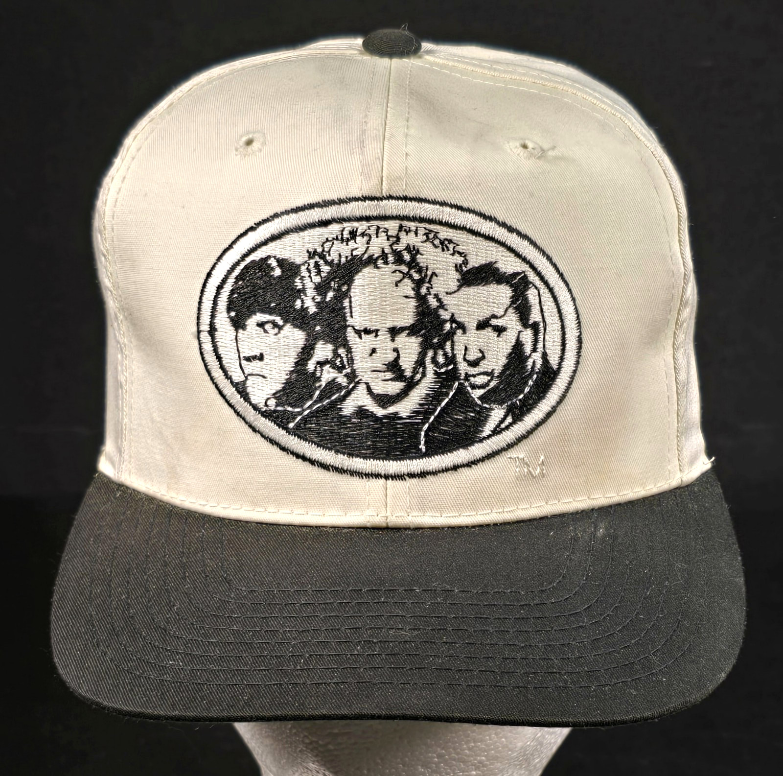 Vintage 1993 THE THREE STOOGES Annco Snap Back Hat C… - Gem