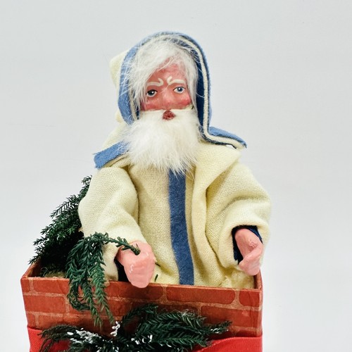 Antique German Santa Claus in Chimney Christmas Candy Container Signed ...