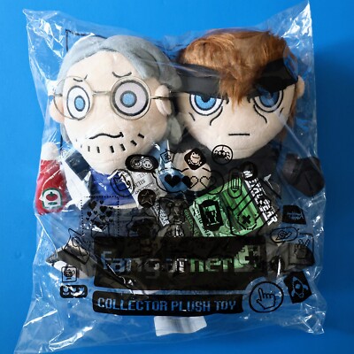 Metal Gear Solid Snake & Otacon Plush Figure Set Posable Plushie ...