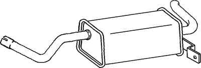 1RN829H END SILENCER FOR RENAULT MODUS / GRAND MODUS 1.4 2004- | eBay UK