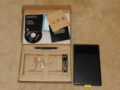 Wacom Bamboo Connect Pen USB Graphics Drawing Tablet Small CTL-470 W ...