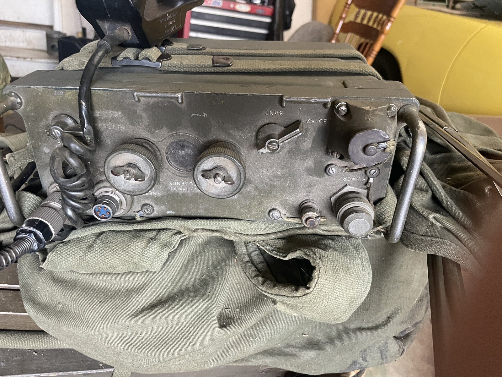 prc 25 military radio w/carrier, antenna bag “loaded” Needs a Battery ...