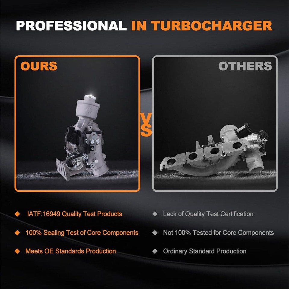 K03 Turbo TURBOCHARGER UPGRADE Stage 2 For B7 B8 AUDI A4 A5 ALLROAD Q5 ...