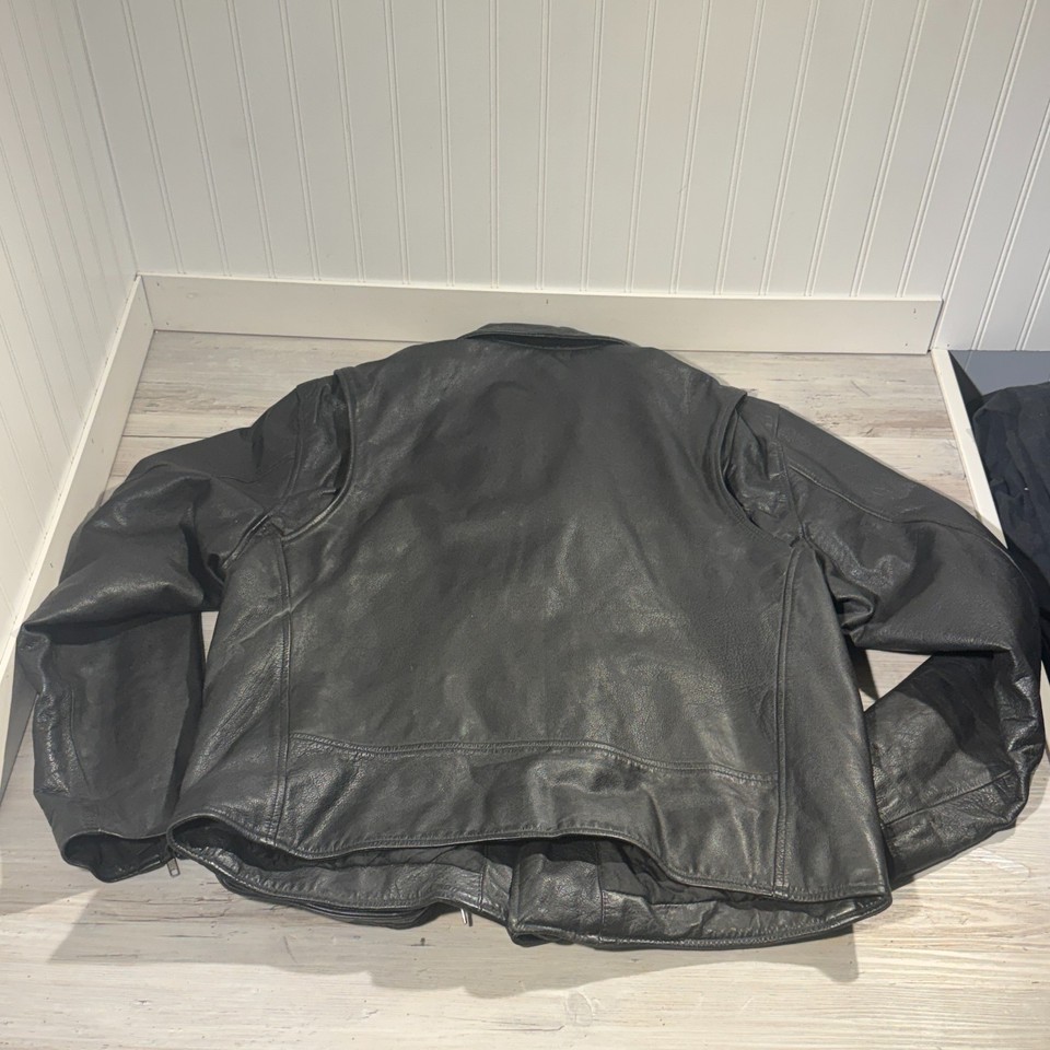 VINTAGE EXCELLED MOTORCYCLE JACKET MENS SIZE 46 R | eBay