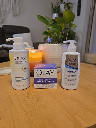 LOT Olay Skincare Set / Night Mask Face Wash and Moisturizer | eBay
