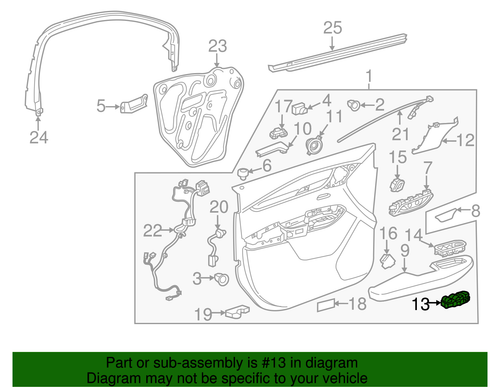 Genuine GM Black Front Driver Side Door Window Switch 84583138 | eBay