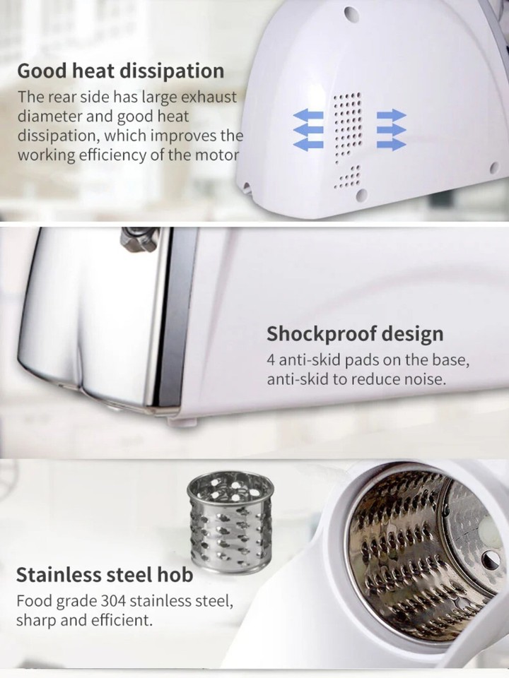 Electric Commercial Automatic Shredder Cheese Grater Household Cheese ...