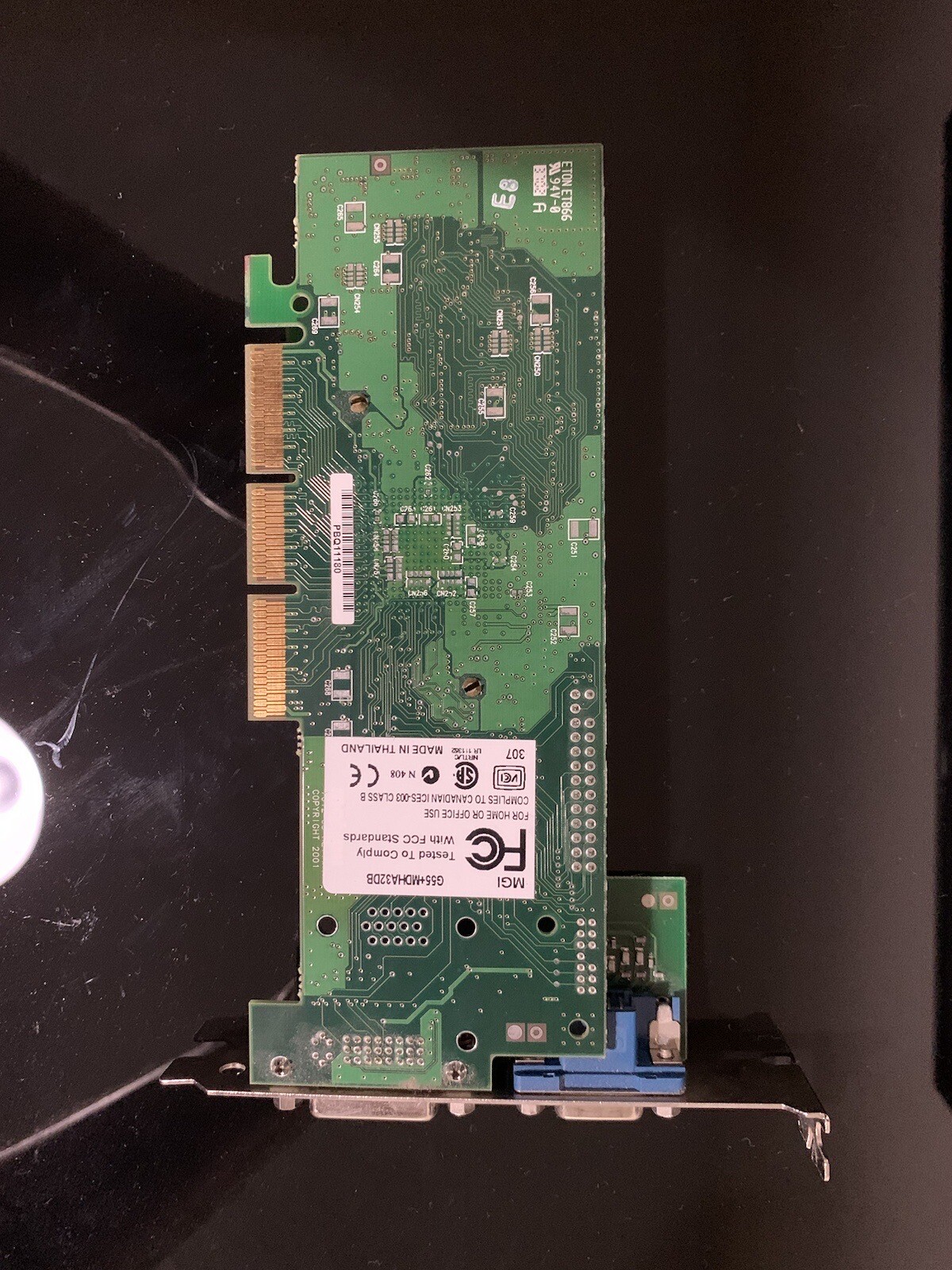 Agp Graphics Card Matrox G550 32MB RAM G55 Mgi Video Card Dual VGA Low ...