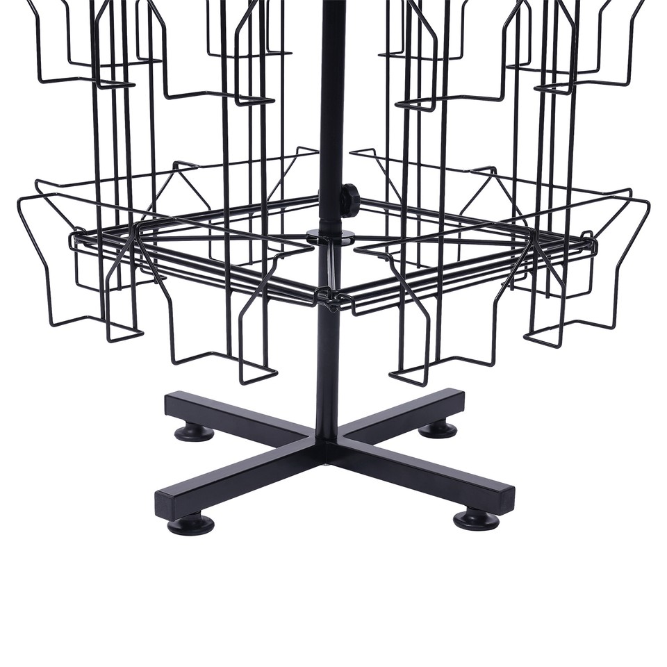 24 Pockets Greeting Card Rack, Display Stand Spinning, Pocket Holder ...