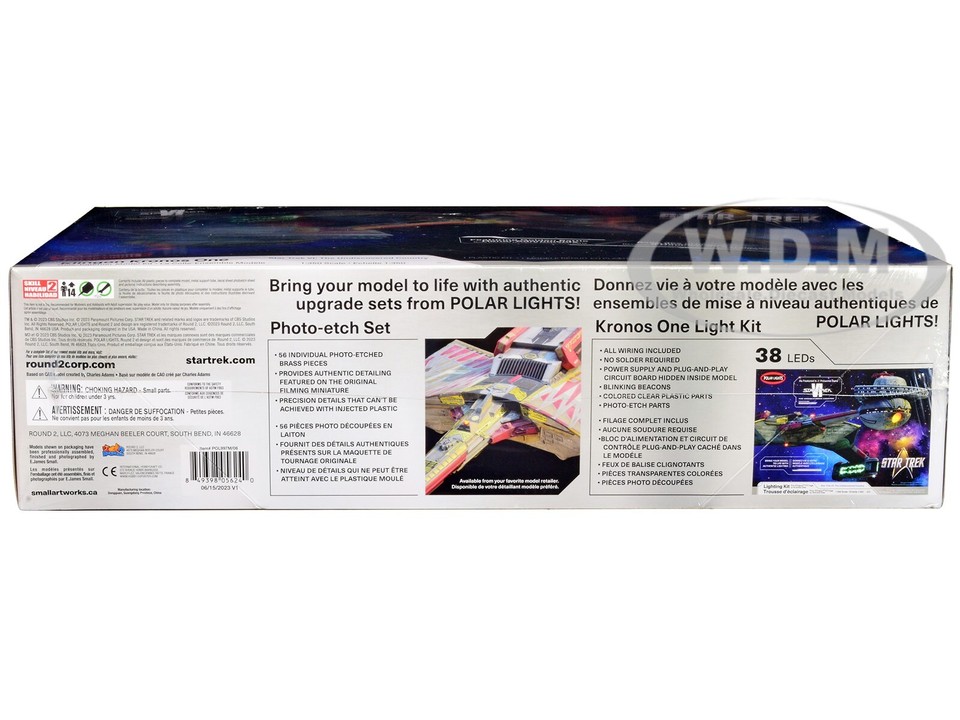 SKILL 2 MODEL KIT KLINGON KRONOS ONE "STAR TREK VI" 1/350 POLAR LIGHTS ...