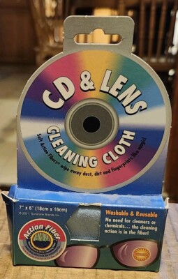 Microfiber CD & Lens Cleaning Cloth 7" × 6" Washable/Reusable | eBay