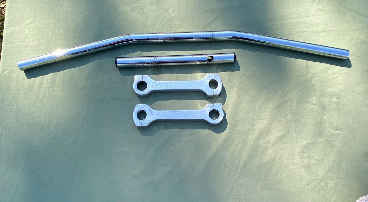 Springer Chopper Motorcycle 7/8" Handlebar w/ Finch Style DogBone 6 ...
