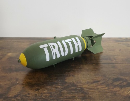 Truth Bomb Collectible Desktop Prop Gag Paperweight Ornament 1/12 Scale ...