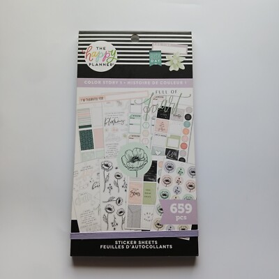 The Happy Planner "Color Story 1" Sticker Book - 659 Pieces | eBay