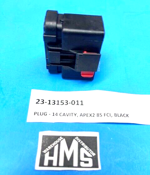 23-13153-011 PLUG -14 FREIGHTLINER CAVITY, APEX2 8S FCI, BLACK ...