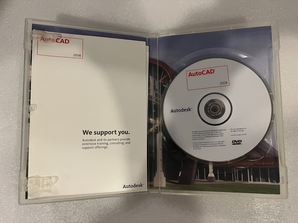 Autodesk AutoCAD 2008 Upgrade from 2007 English W/ Serial Number | eBay