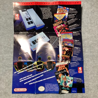 Nintendo NES Nintendo Insert Poster Only Gauntlet Nightmare Swords ...