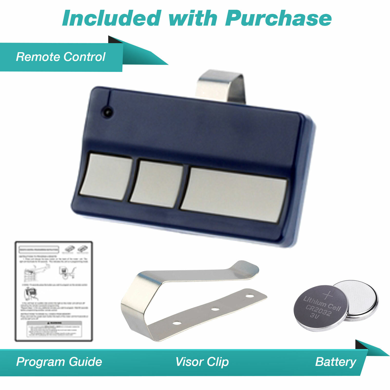 For 973LM Liftmaster Craftsman 3 Button Garage Remote 390mhz 972LM ...