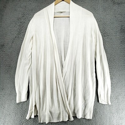 Cyrus Open Front Cardigan Sweater Womens Size XL White 100% Viscose | eBay