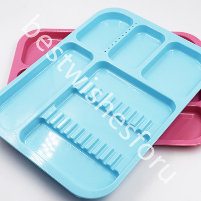Dental Divided Separate Type Tray Plastic Instrument Autoclavable ...